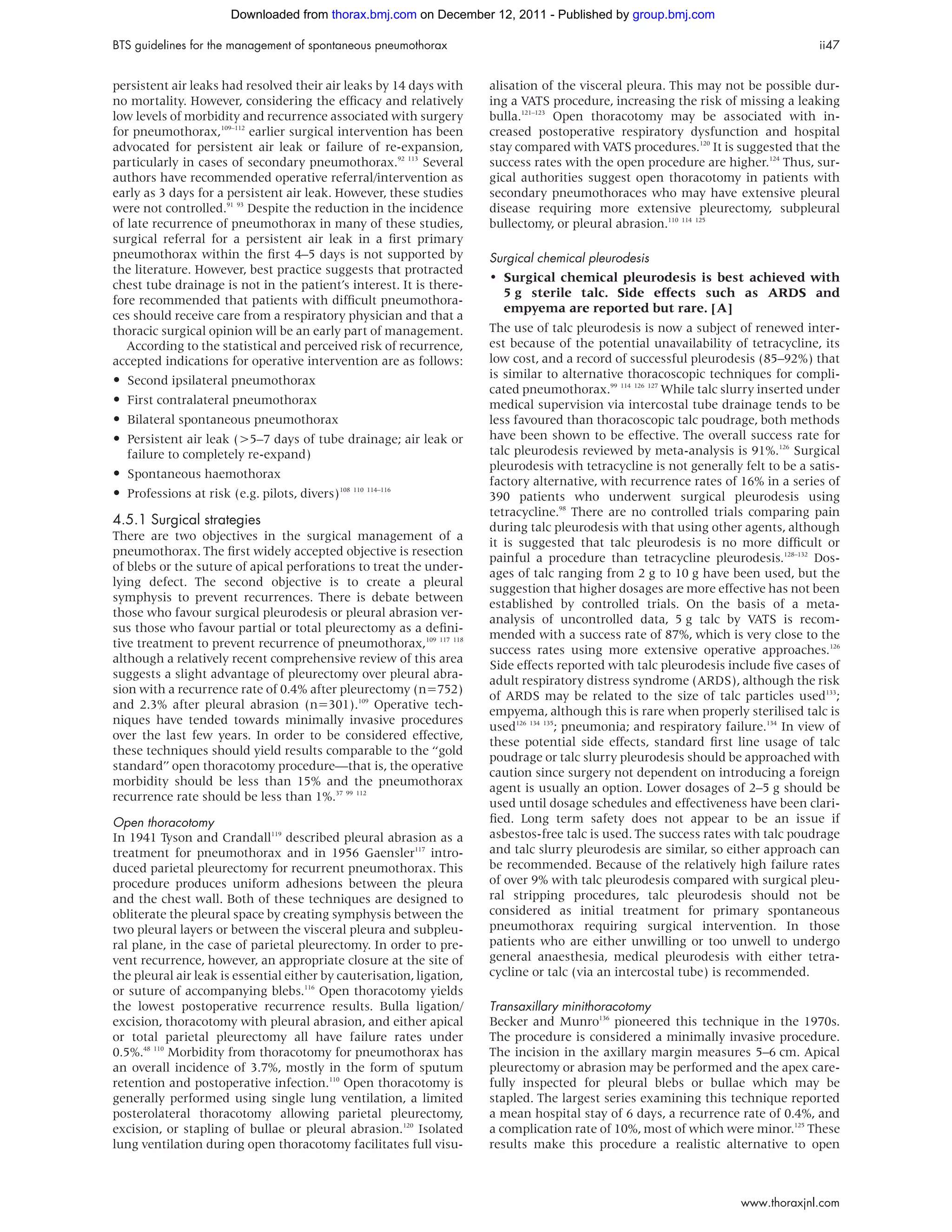 Spontaneous pneumothorax | PDF