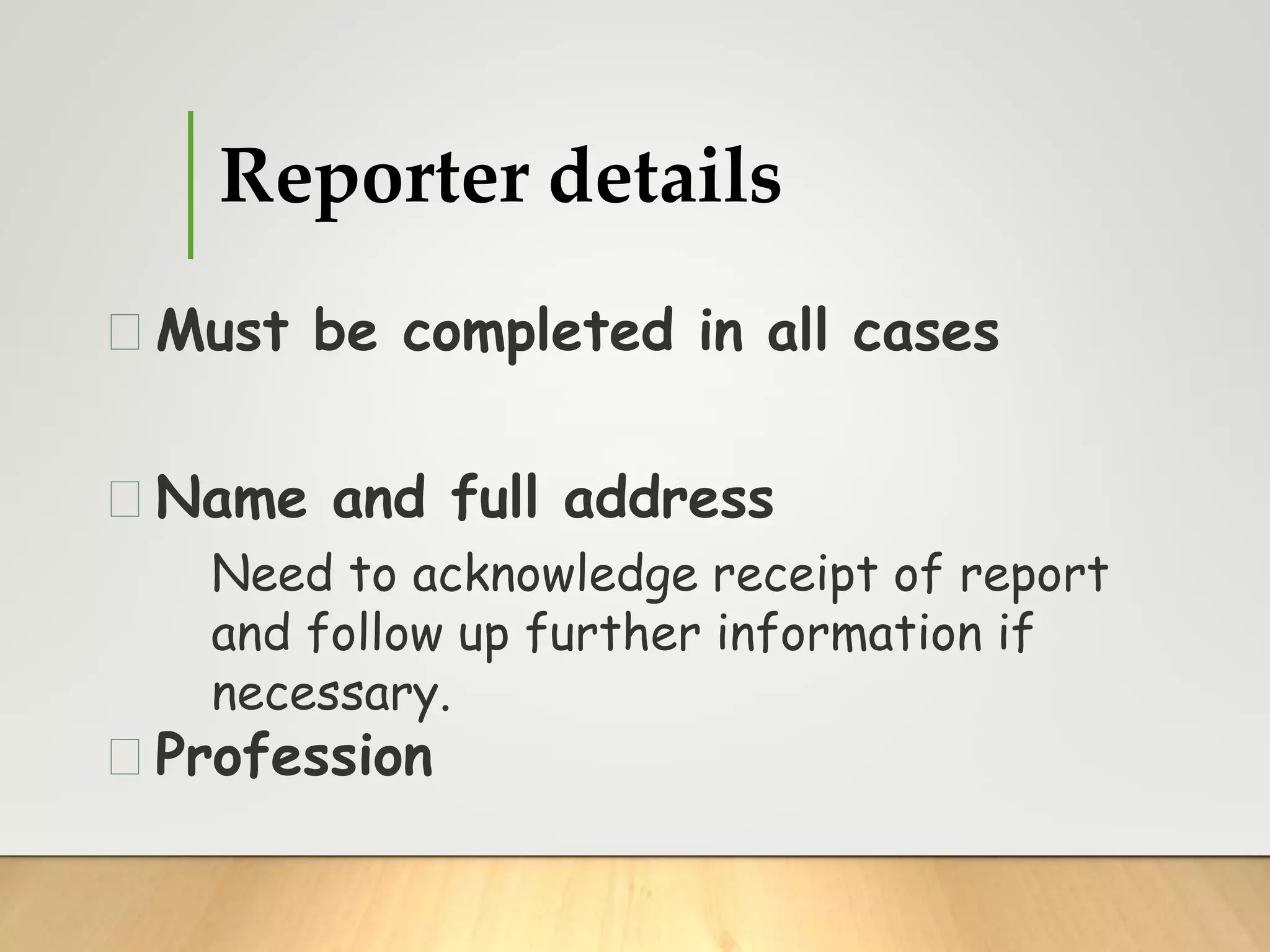 Spontaneous Reporting System | PPTX