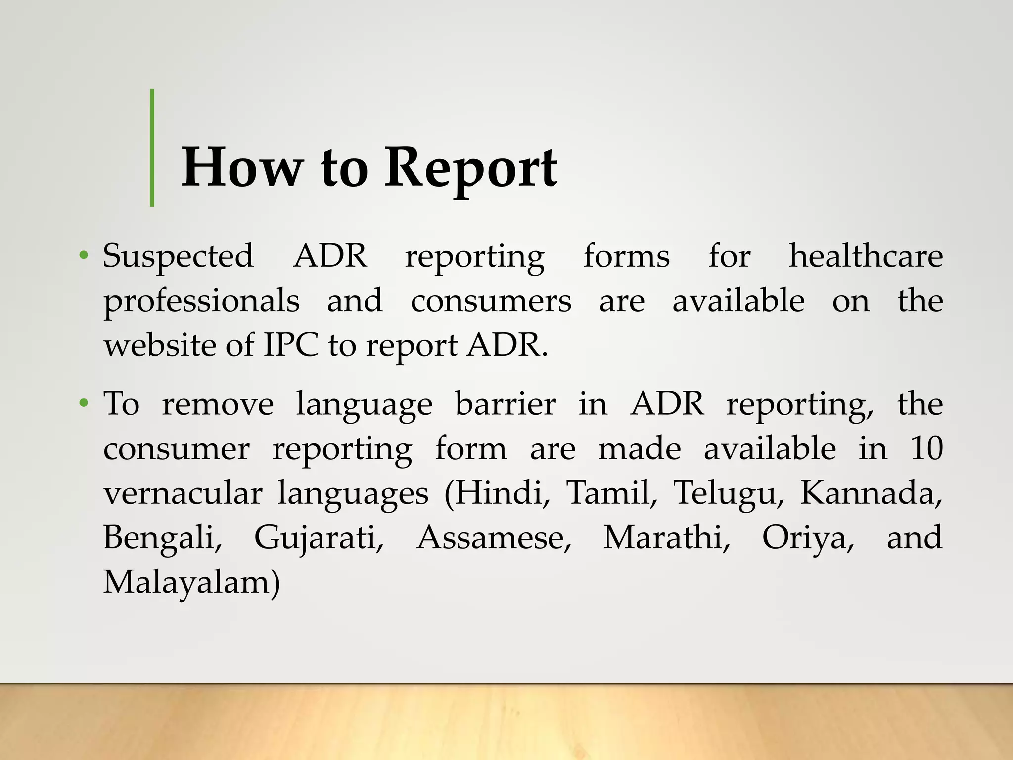 Spontaneous Reporting System | PPTX