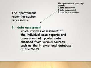Spontaneous Reporting System | PPTX