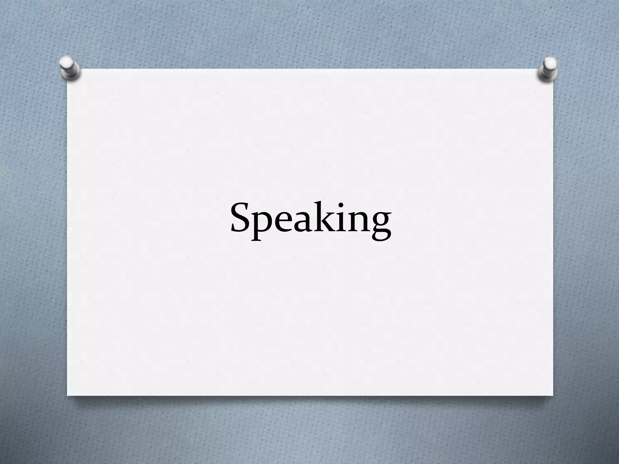 Spontaneous speaking | PPTX