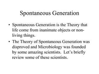 sponteneous generation theory.ppt