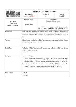 SPO OBAT LIVE SAVING dan emergencies.docx