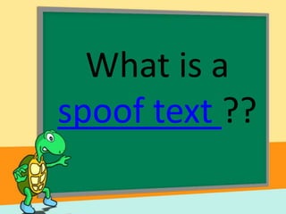 Spoof text | PPTX