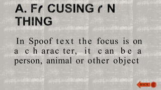 The Genre of The Text : Spoof and Anecdote.pptx | Comedy | Genres
