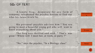 The Genre of The Text : Spoof and Anecdote.pptx | Comedy | Genres