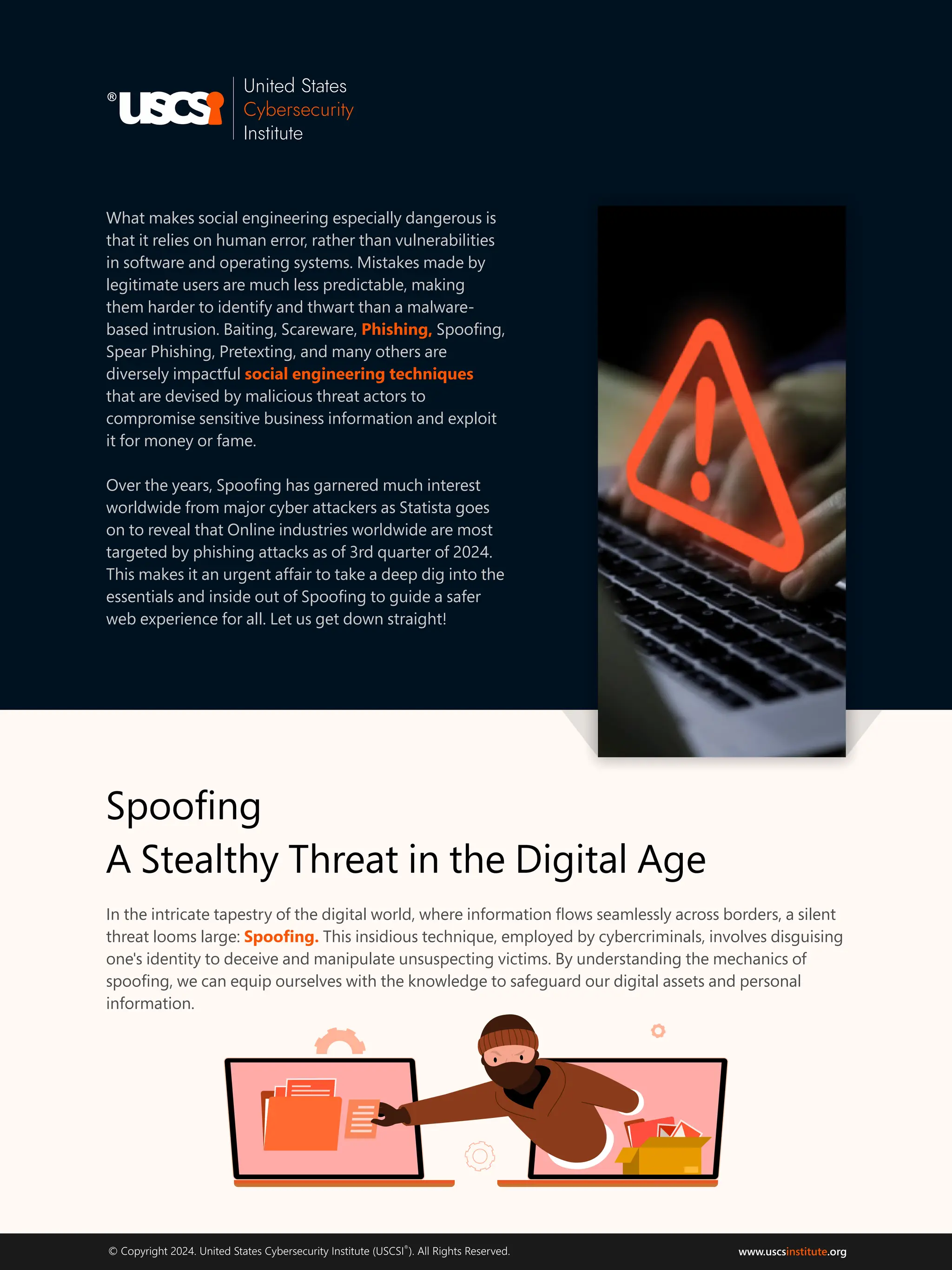 Spoofing Attack - Meaning, Working & Prevention Plan Explained | USCSI® | PDF