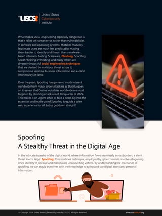 Spoofing Attack - Meaning, Working & Prevention Plan Explained | USCSI ...
