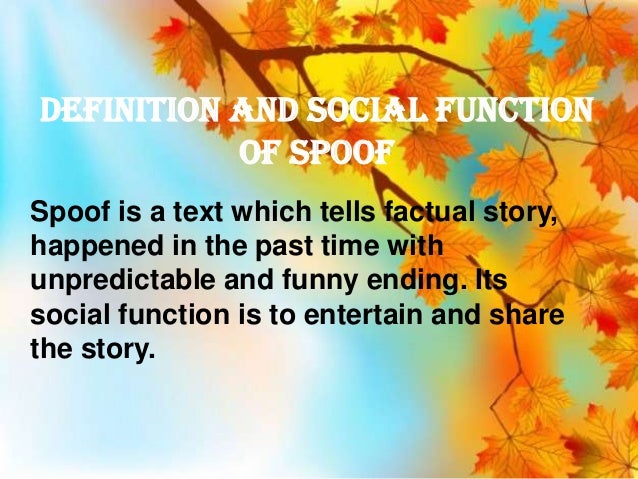 English Club Spoof Text