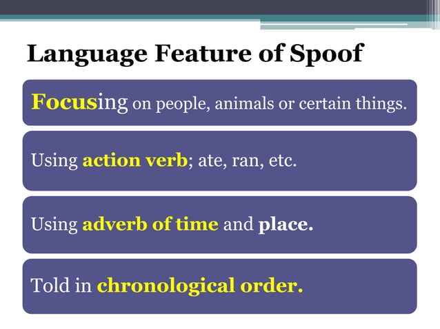 Spoof text | PPTX | Comedy | Genres