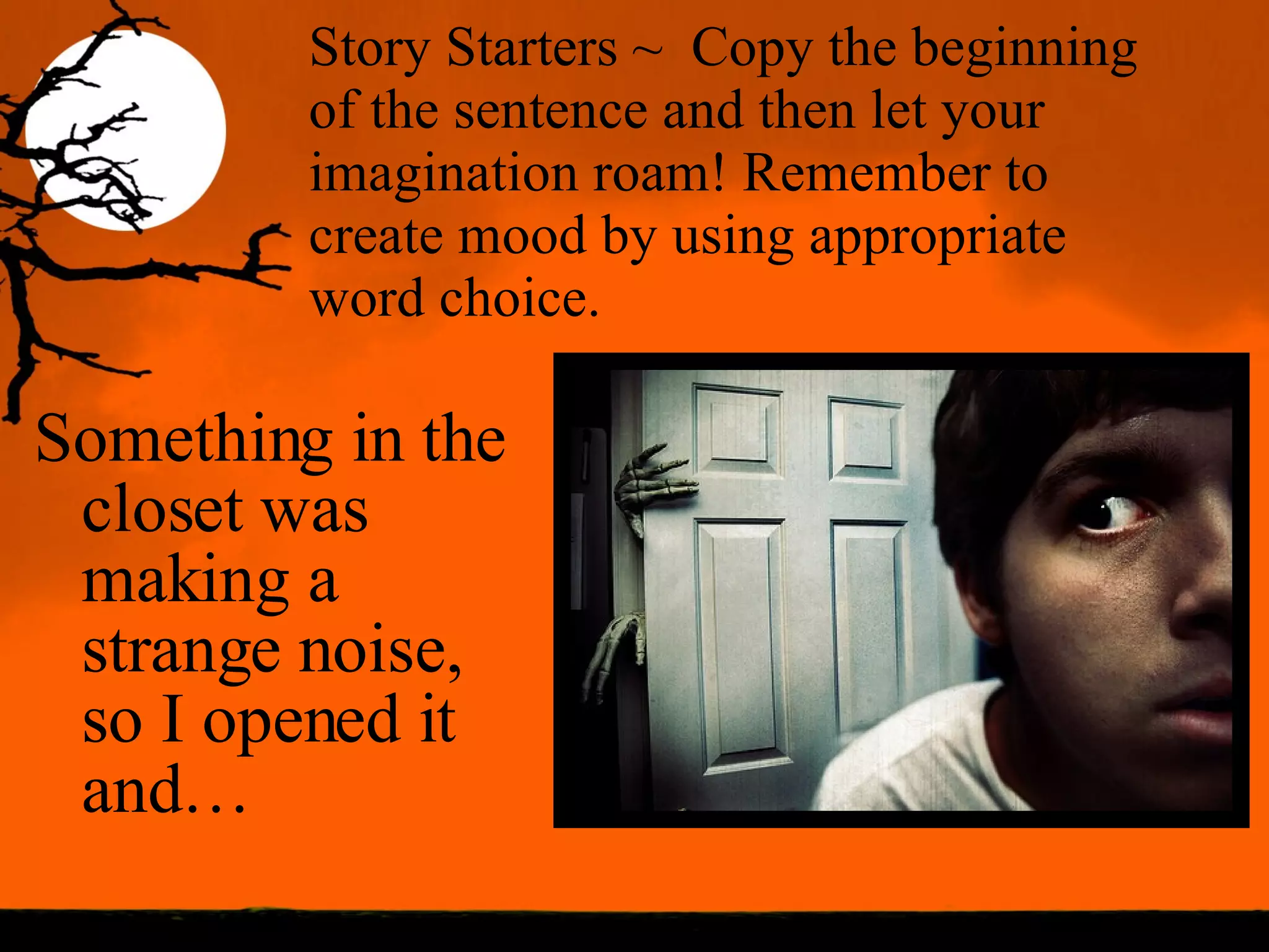 Spooky Writing Week | PPT