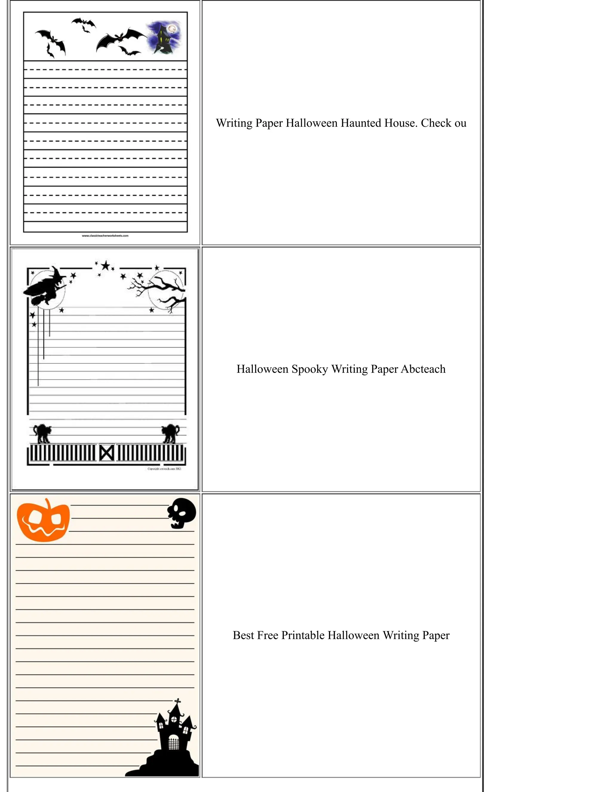 Spooky Writing Paper | PDF
