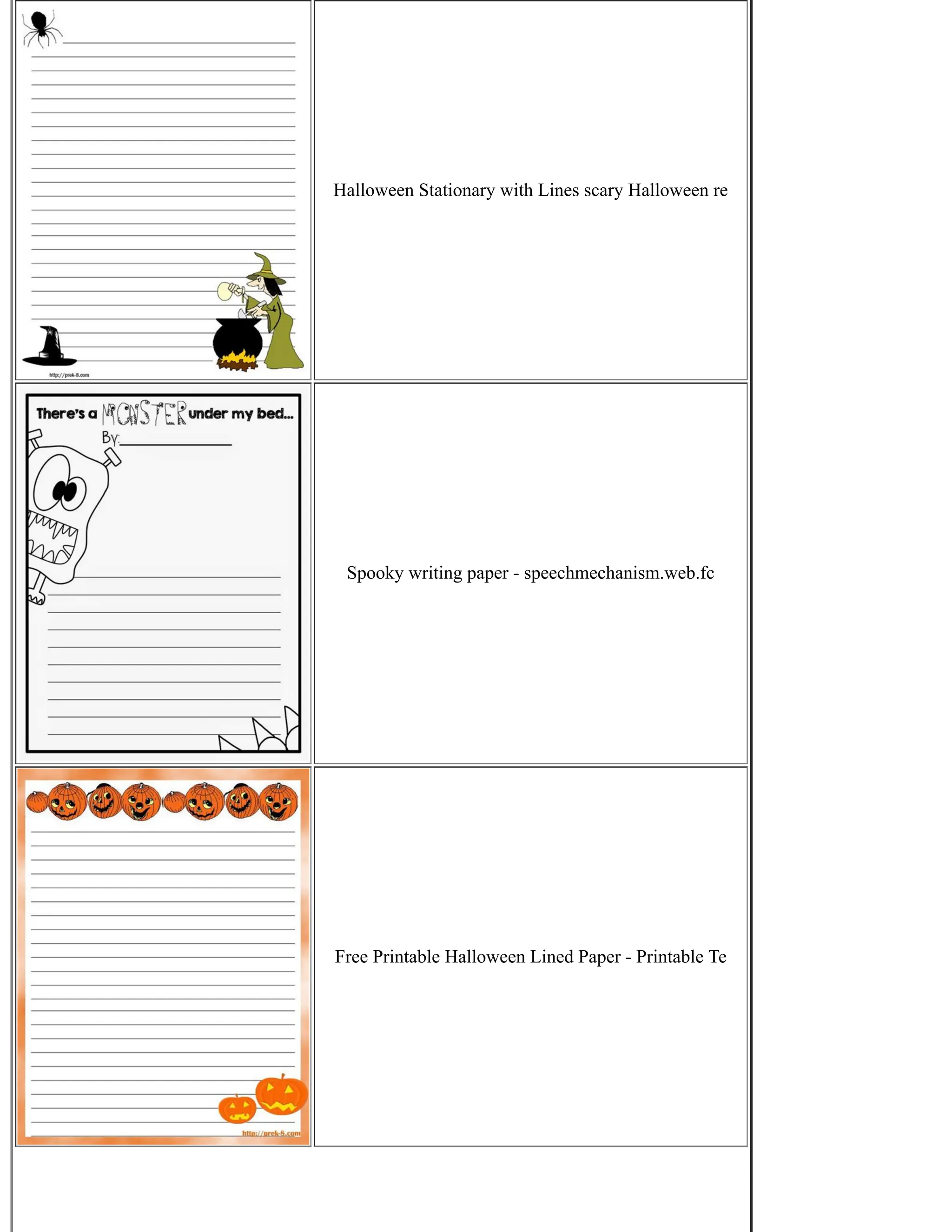 Spooky Writing Paper | PDF