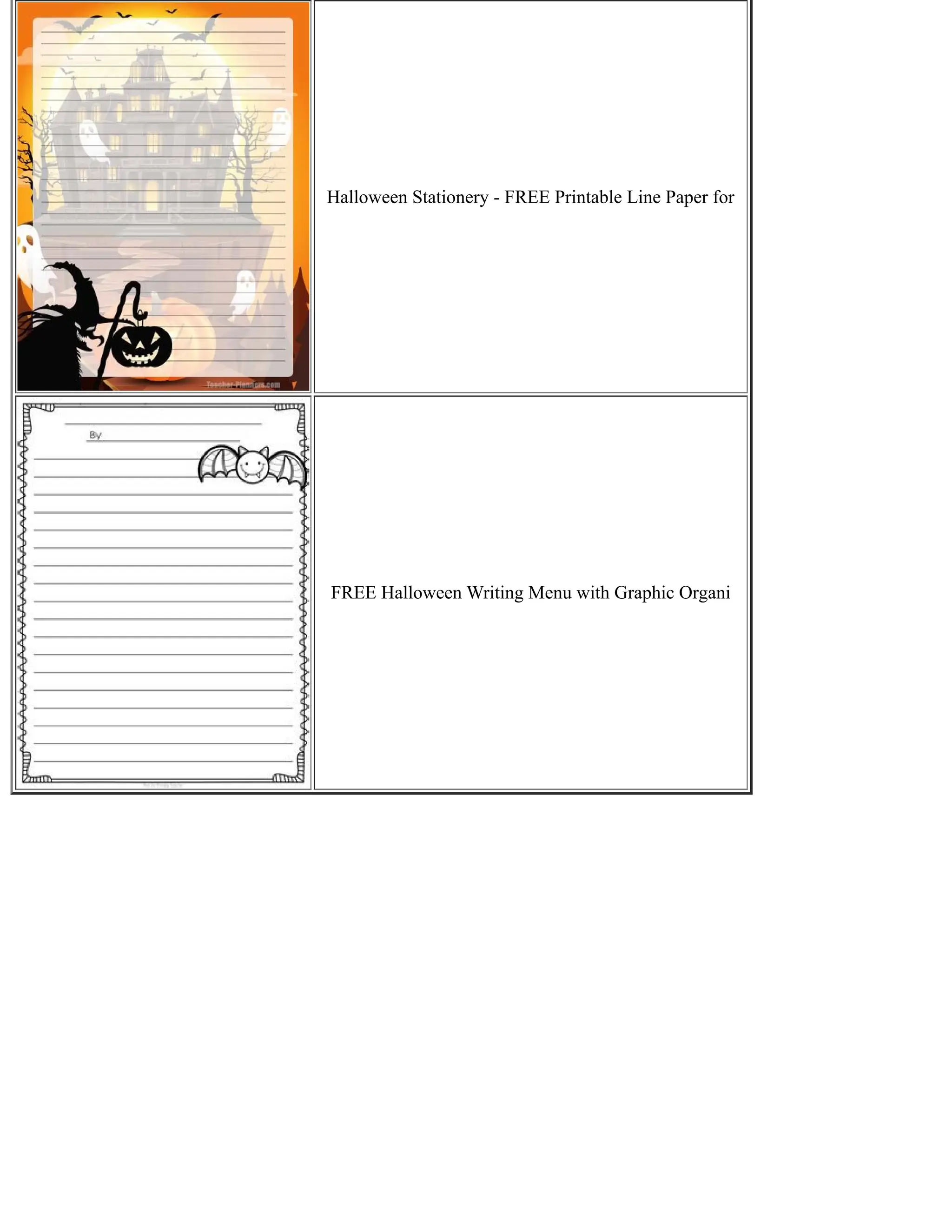 Spooky Writing Paper | PDF
