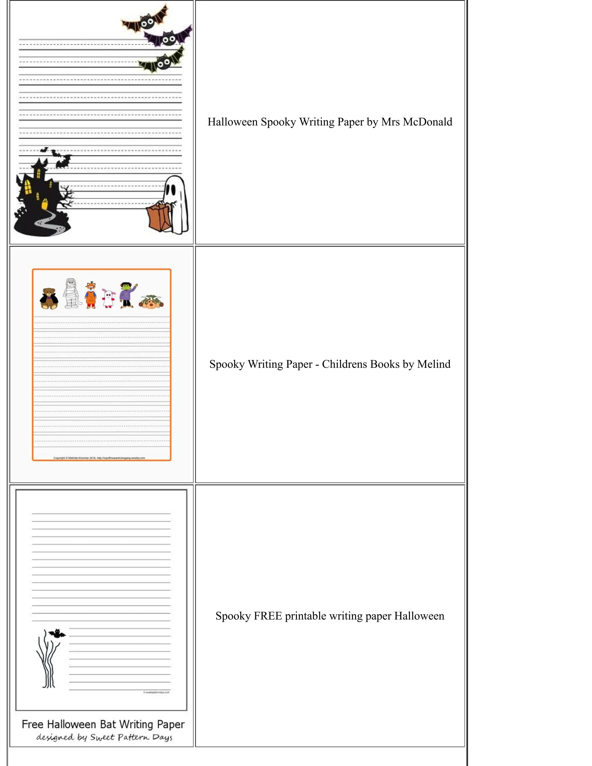 Spooky Writing Paper | PDF