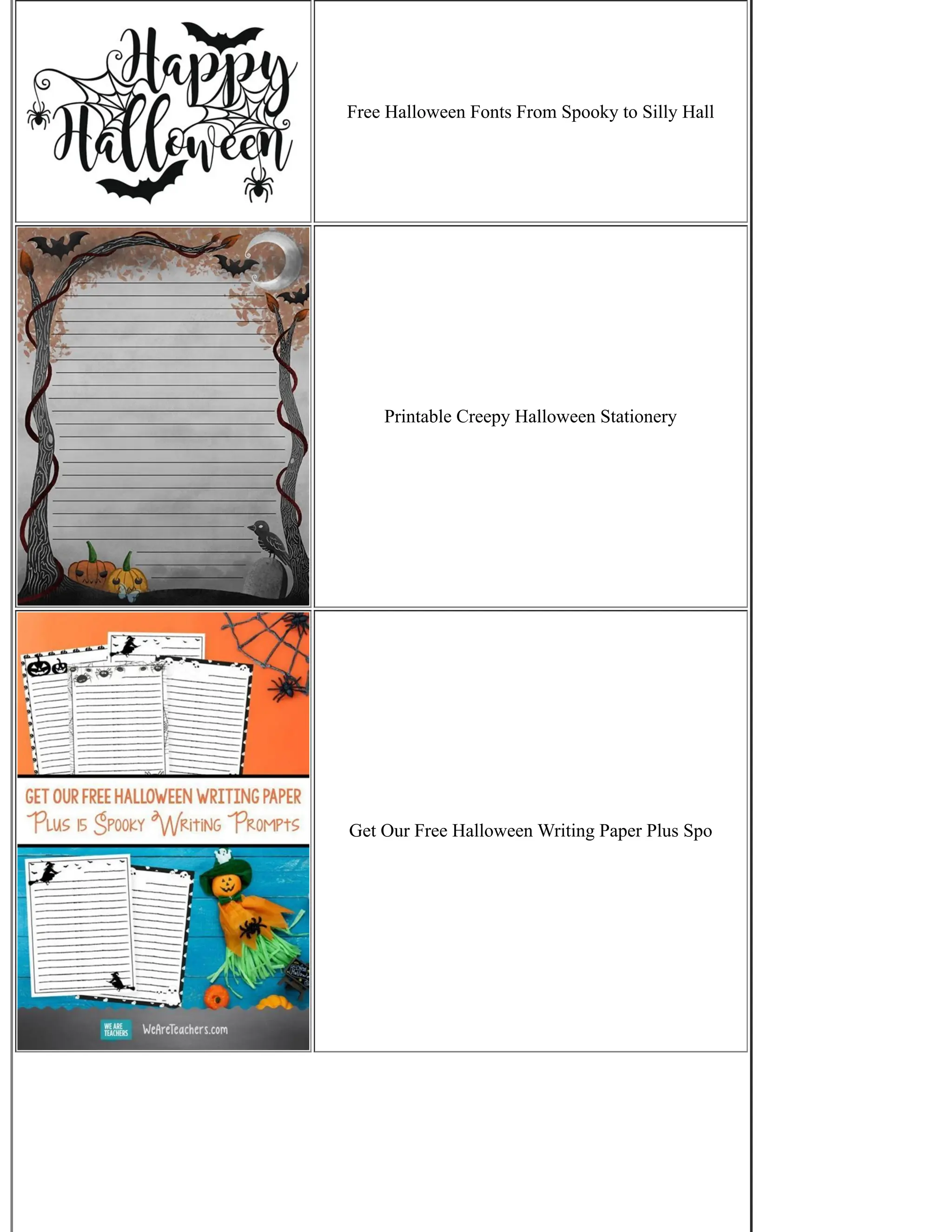 Spooky Writing Paper | PDF