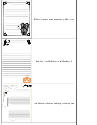 Spooky Writing Paper | PDF