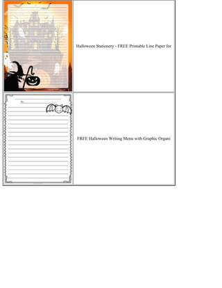 Spooky Writing Paper | PDF