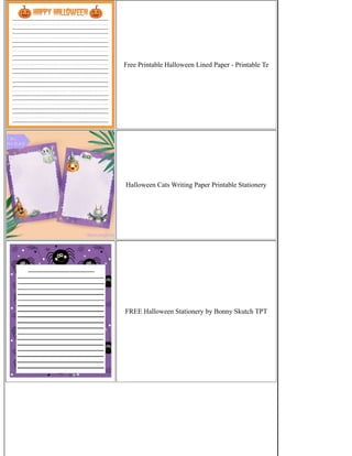 Spooky Writing Paper | PDF