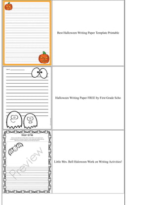 Spooky Writing Paper | PDF
