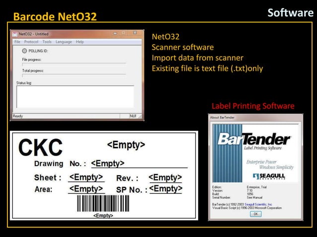Spool barcode identify | PPTX | Desktop Publishing | Computer Software and Applications