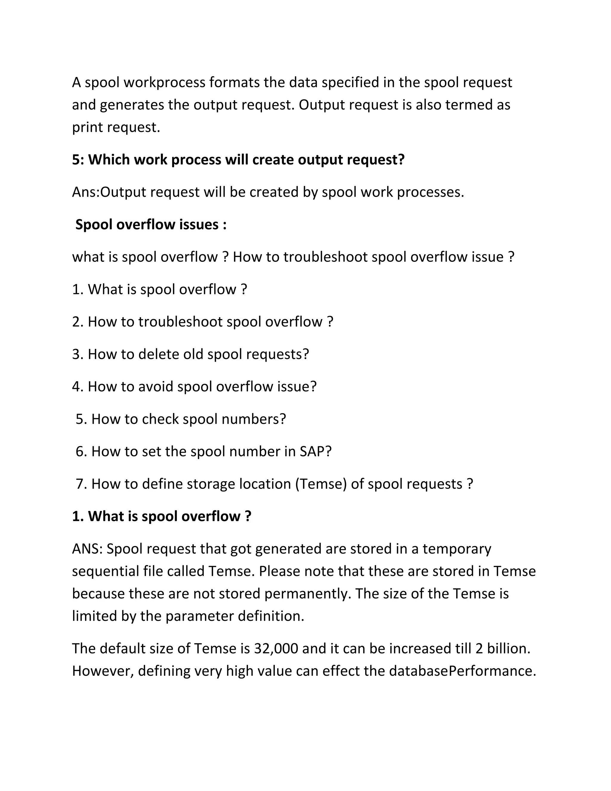 Spool process | DOCX