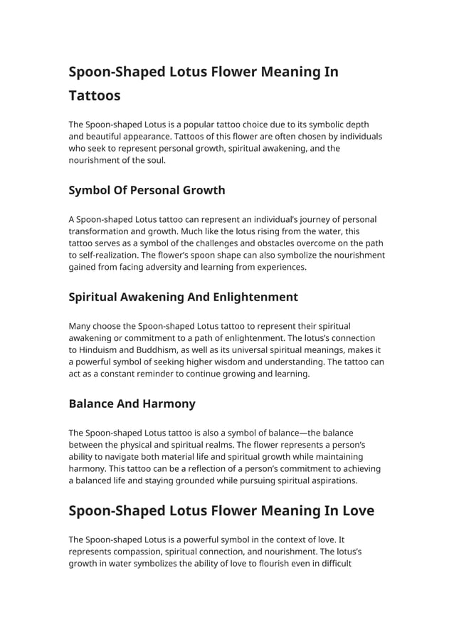 Spoon-Shaped Lotus Spiritual Meaning And Symbolism.docx