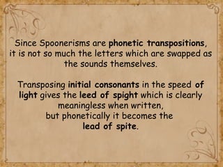 Spoonerism | PPSX