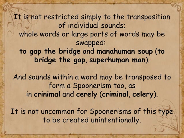Spoonerism | PPT
