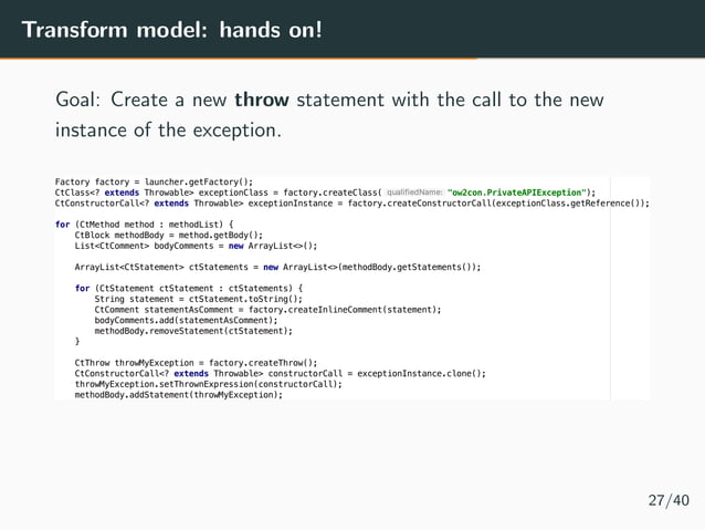 Spoon Open Source Library To Analyze Rewrite Transform Transpile Java Source Code A