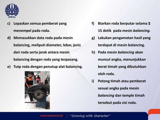 Spooring and balancing | PPTX