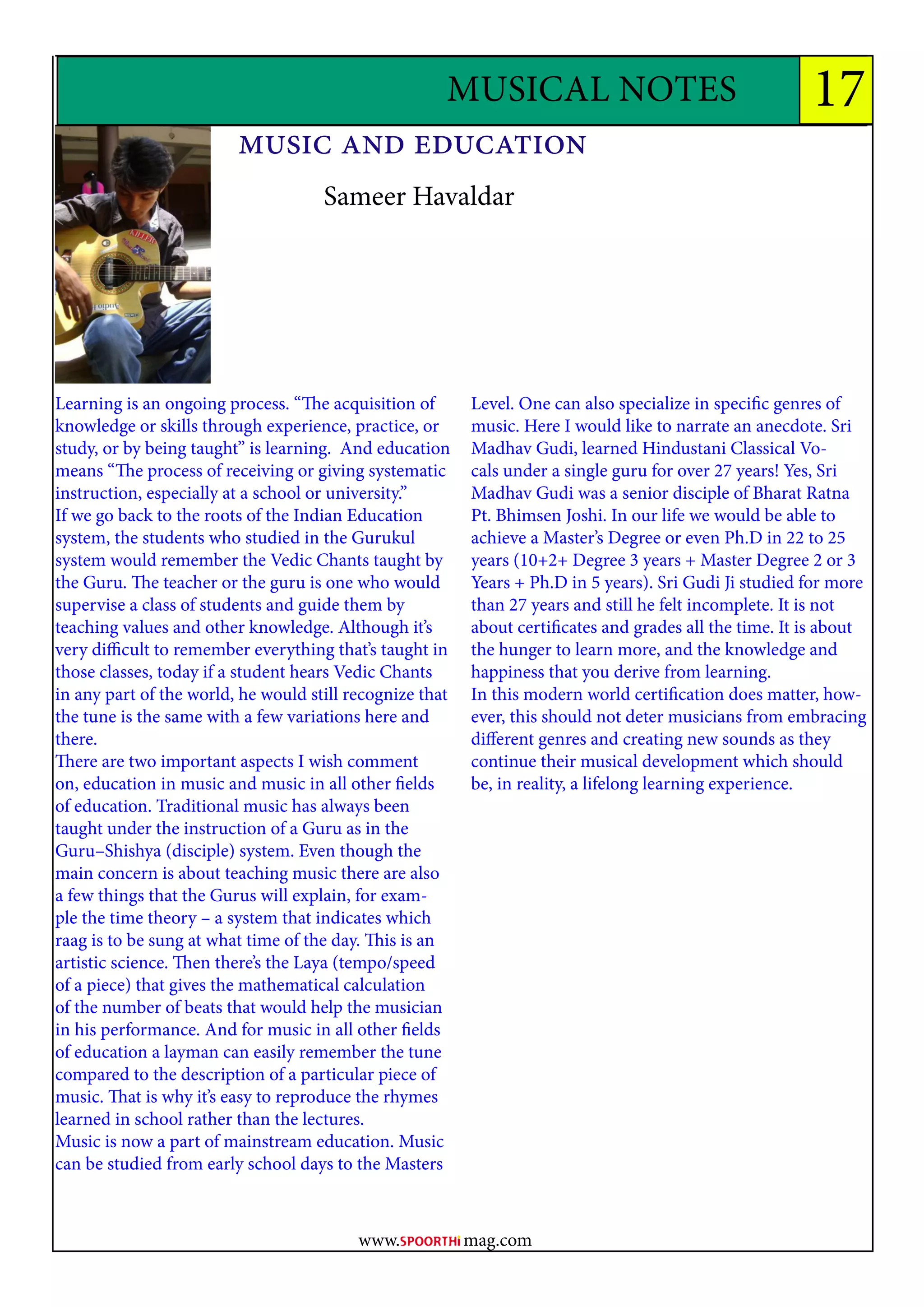 Spoorthi nov dec13_education_hq | PDF