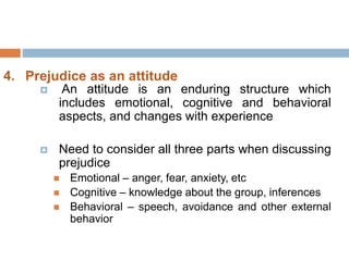 Social Prejudice | PPTX