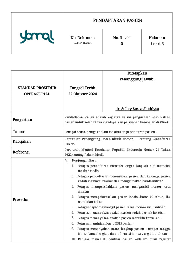 SPO PENDAFTARAN fix praktik doker umum.pdf