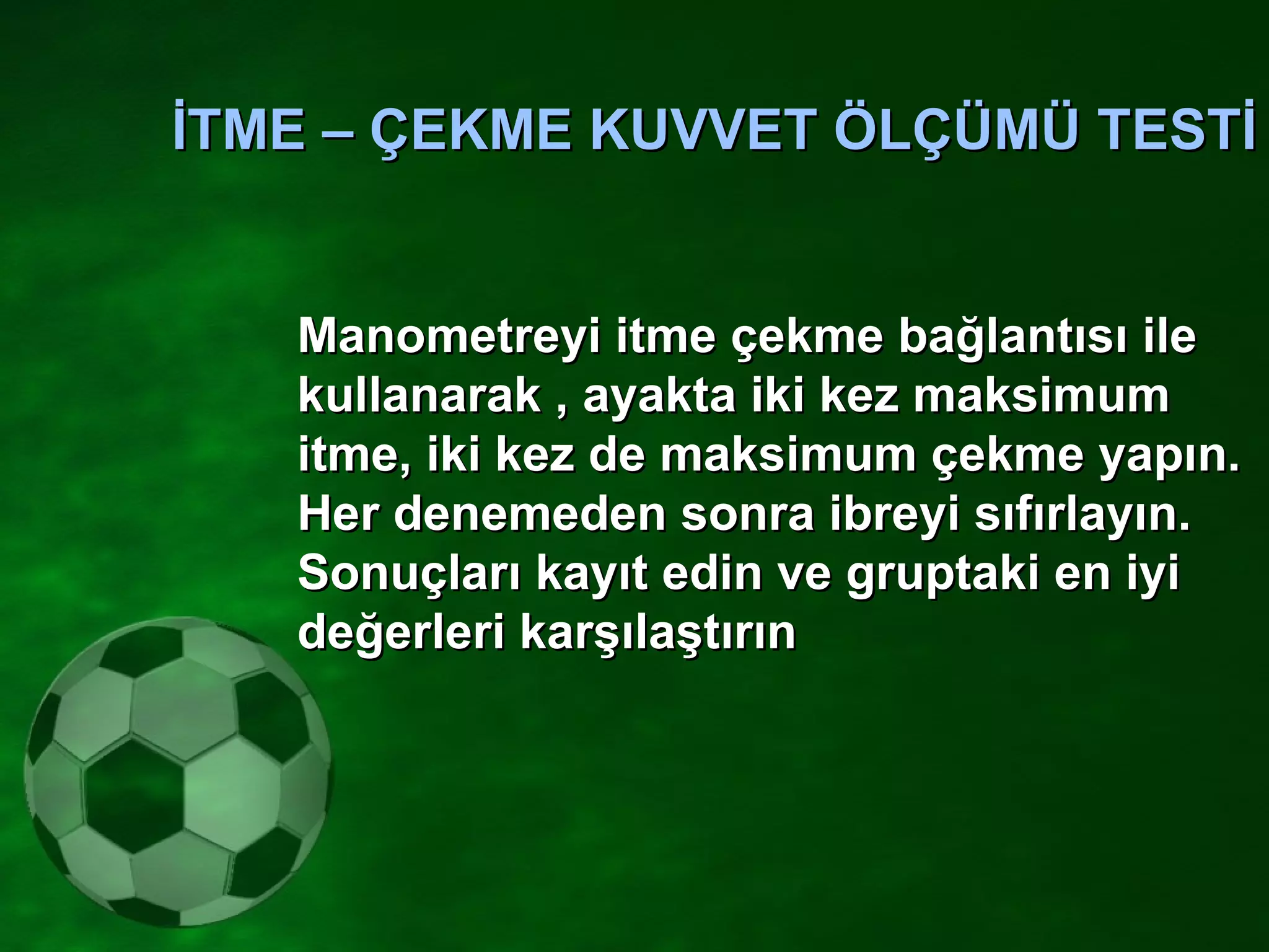 Sporda performans testleri | PPT