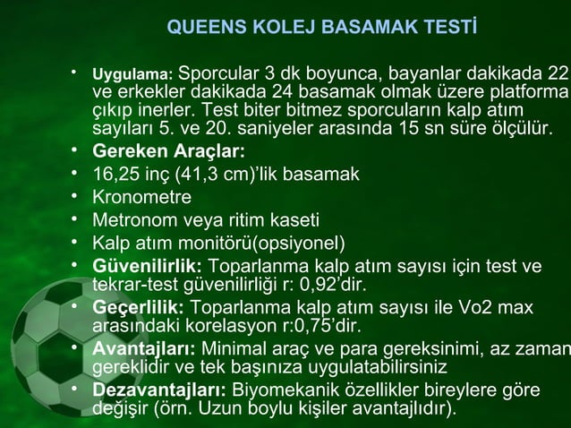 Sporda performans testleri | PPT