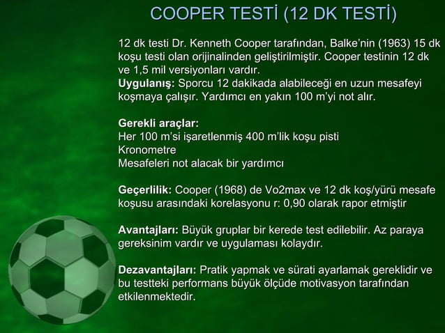 Sporda performans testleri | PPT