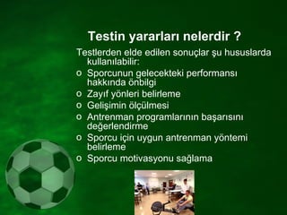 Sporda performans testleri | PPT