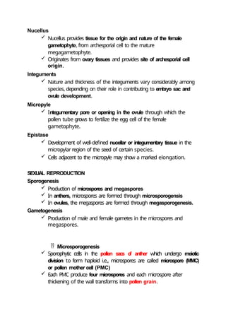 sporogenesisgametogenesisfertilizationseeddevelopment.pptx