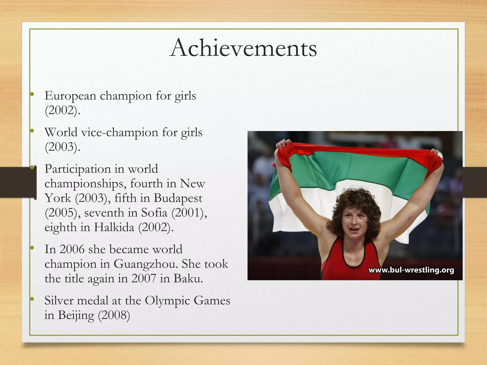 Famous Bulgarian female athletes | PPT