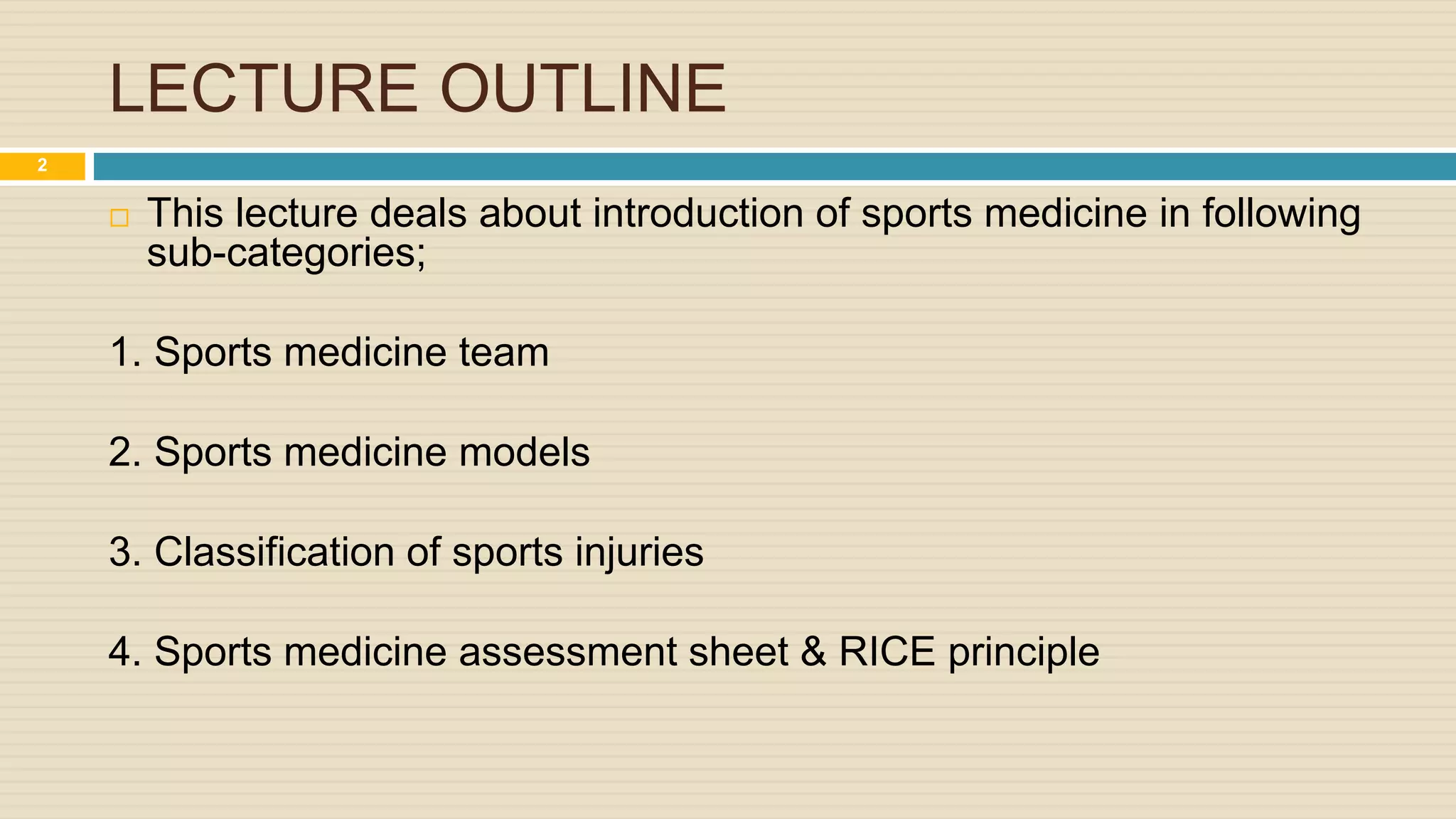 sports medicine | PPT