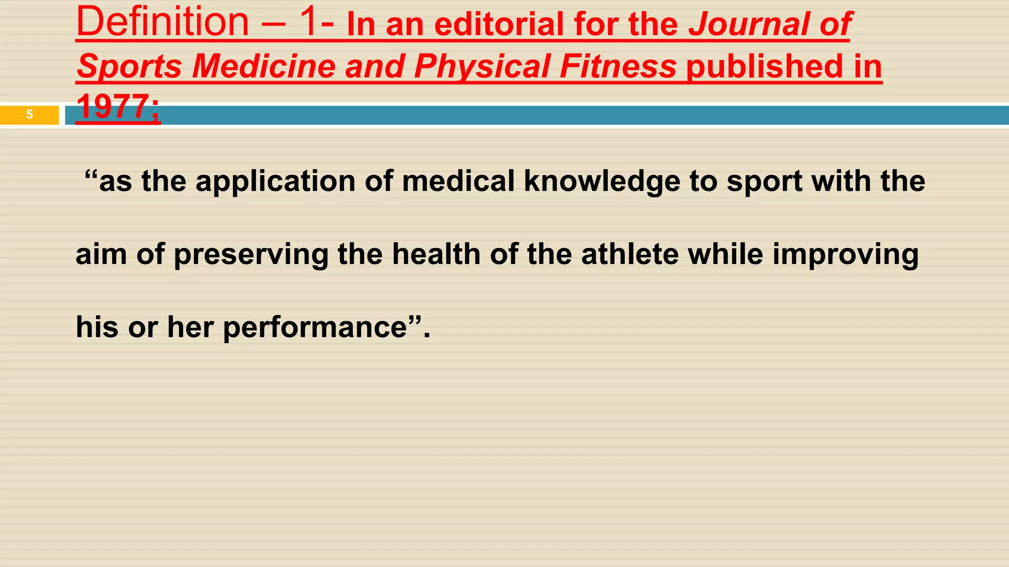 sports medicine | PPT