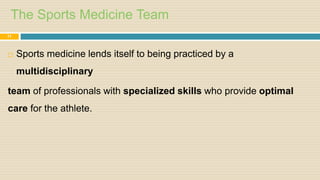 sports medicine | PPT