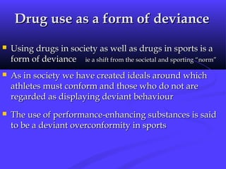 Sport and drugs | PPT