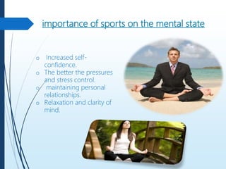 Sport and its importance in our life | PPTX