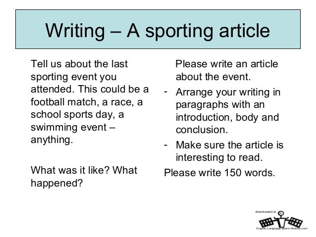 Sport and keeping fit