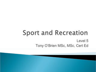 Sport and recreation ngb club structure | PPT
