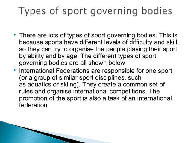 Sport and recreation ngb club structure | PPT