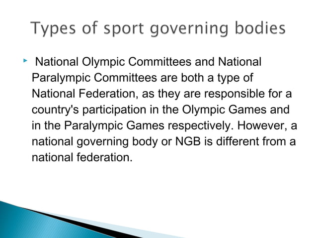 Sport and recreation ngb club structure | PPT