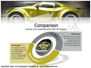 Sport Car Powerpoint Template - Slide World | PPT